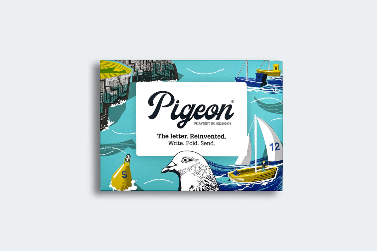 PIGEON Folded Writing Paper Set - Safe Harbour Pigeons – Phidon Pens