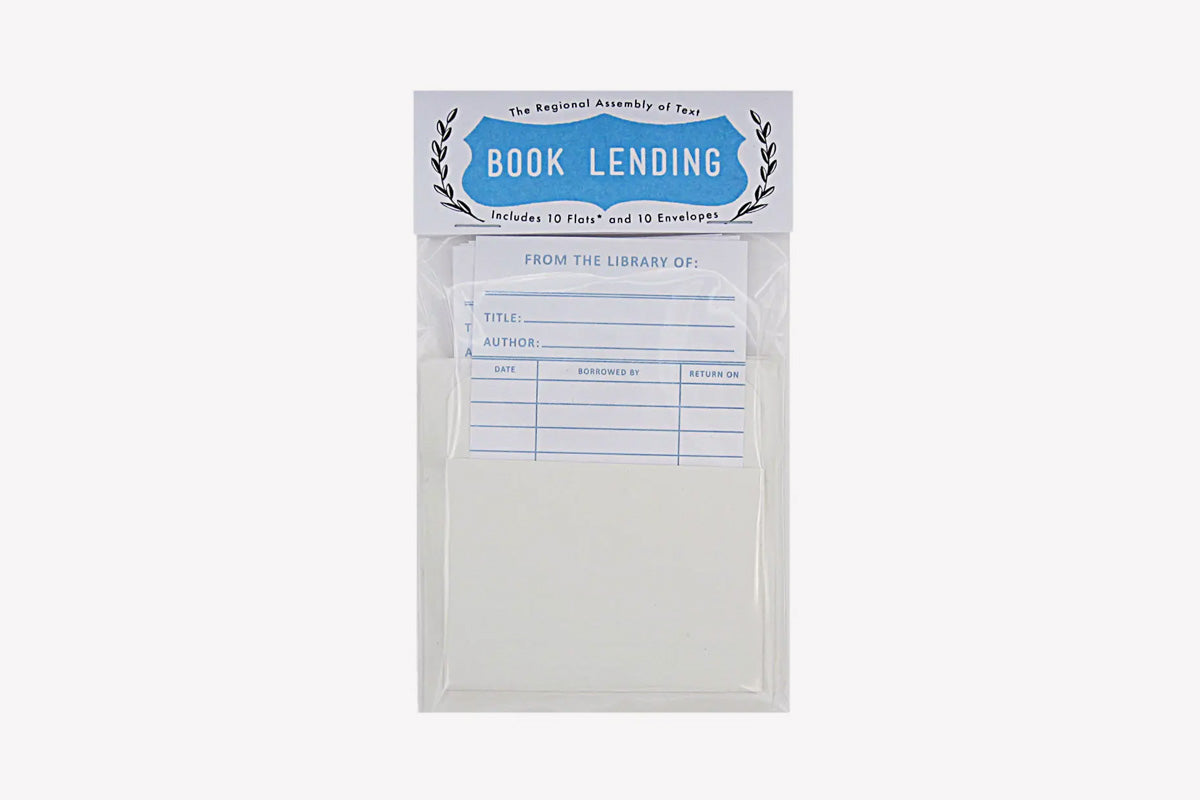 THE REGIONAL ASSEMBLY OF TEXT Book Lending Cards – Phidon Pens