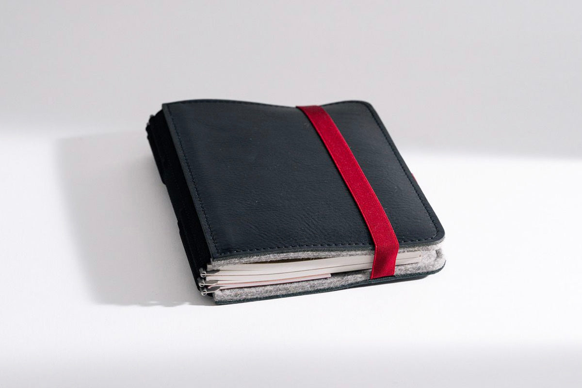 ROTERFADEN Taschenbegleiter (A5) Organiser - LTD_022 Black Leather ...